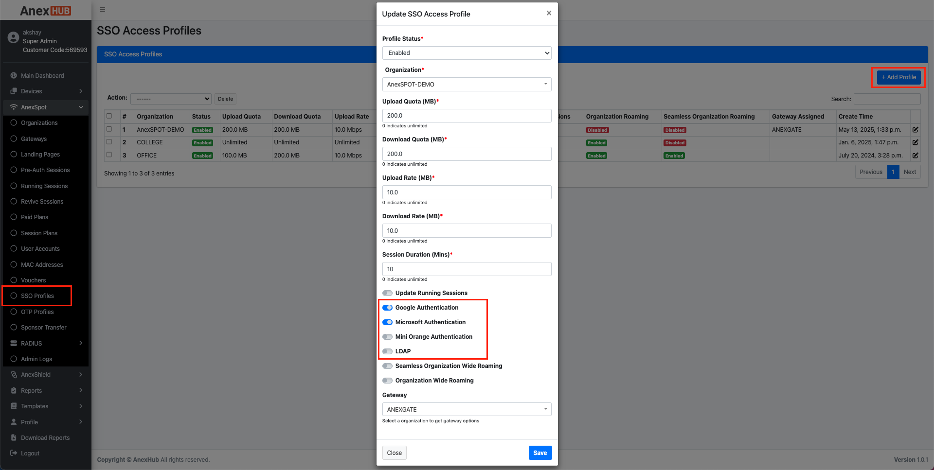 AnexSPOT Cloud | AnexGate Product Knowledge Base